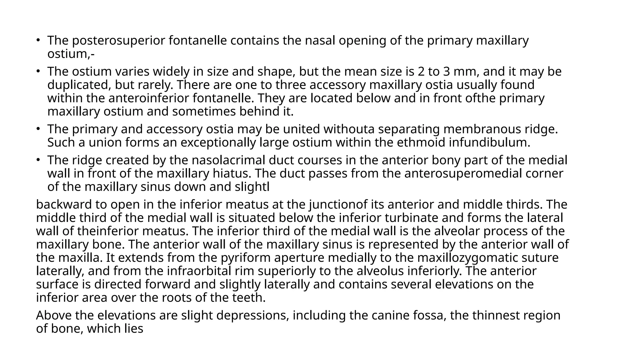 Embryology and Anatomy of Maxillary sinus | PPTX