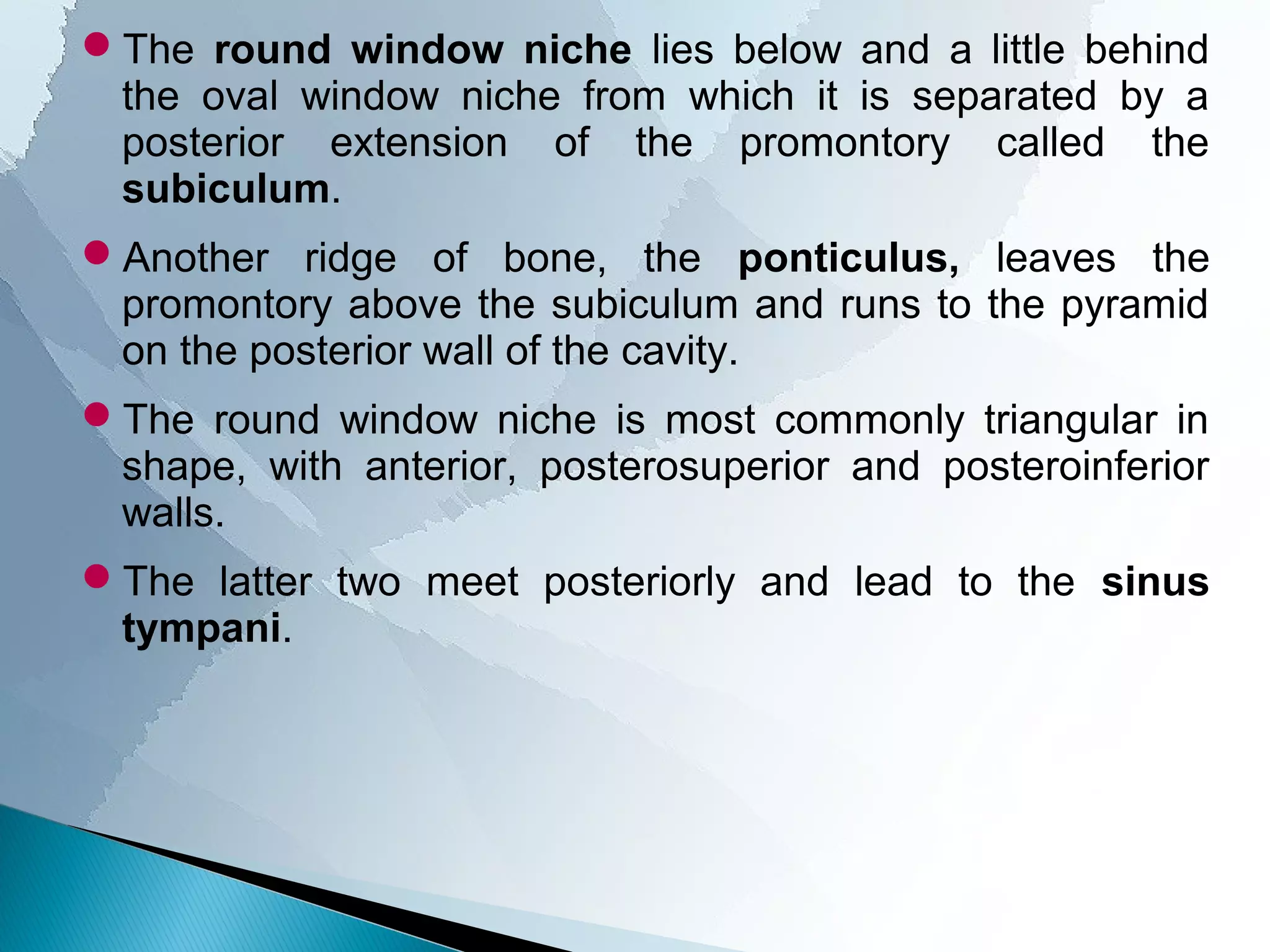 ANATOMY OF MIDDLE EAR CLEFT | PPT
