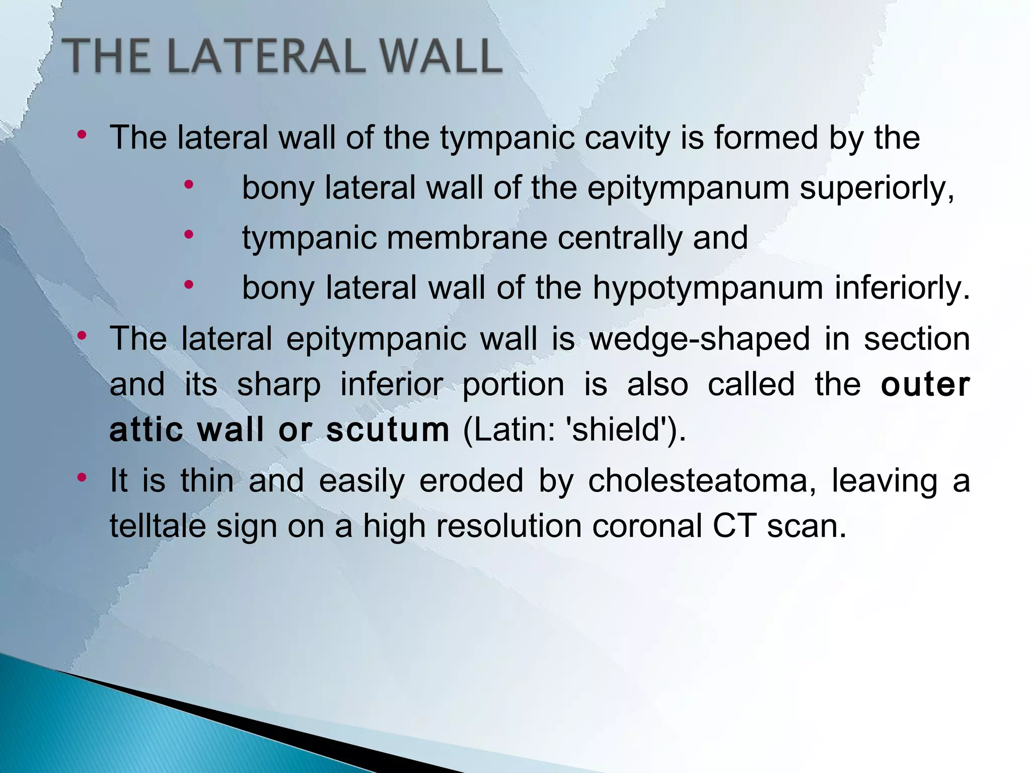 ANATOMY OF MIDDLE EAR CLEFT | PPT