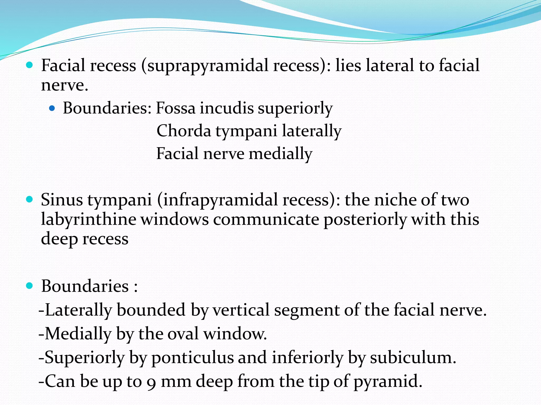 Anatomy of middle ear and its radiological correlation | PPTX