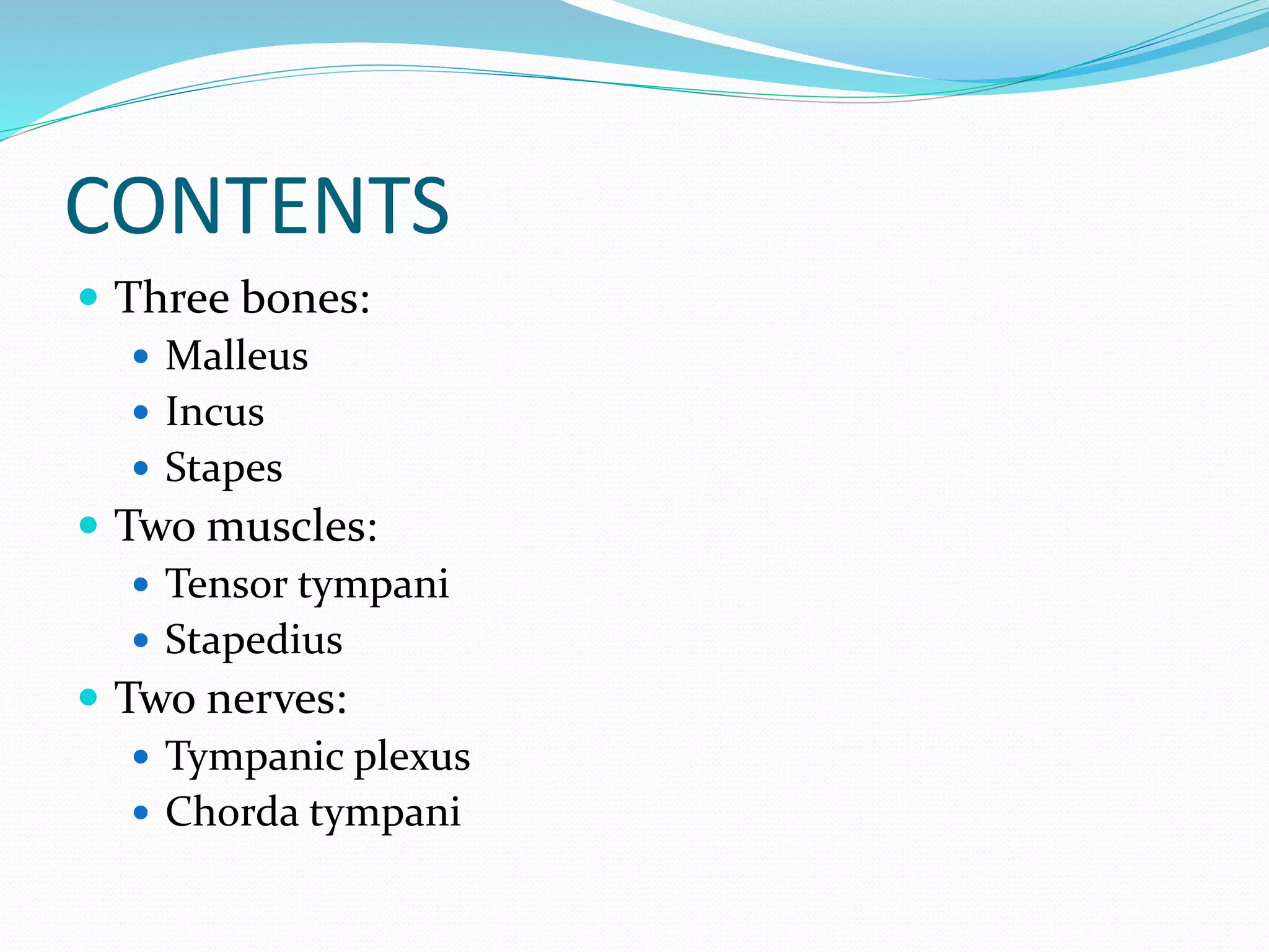 Anatomy of middle ear and its radiological correlation | PPTX