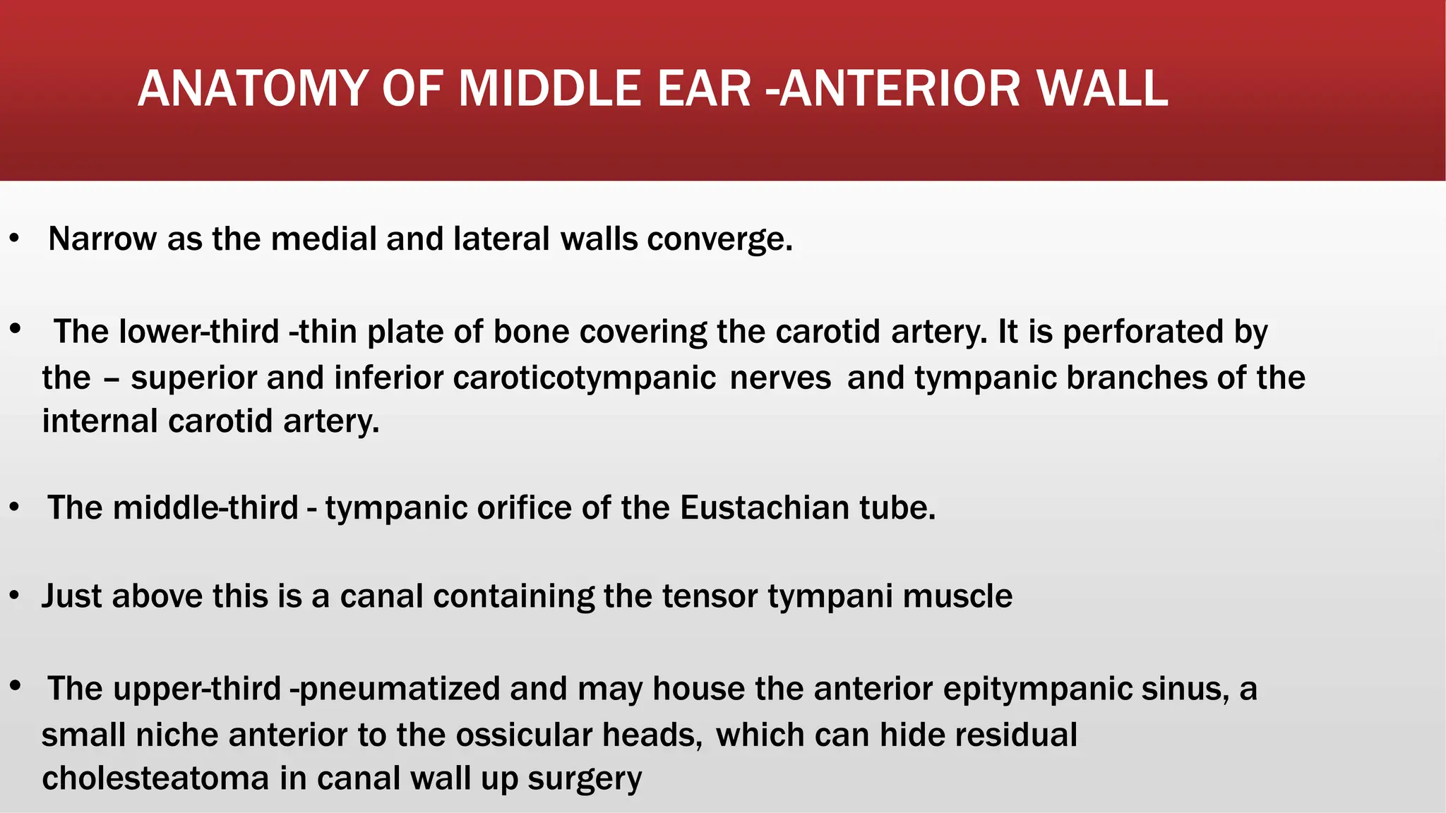 ANATOMY OF MID EAR and related structures.pptx