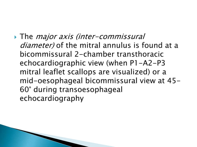 Anatomy of mitral valve echo evaluation | PPTX