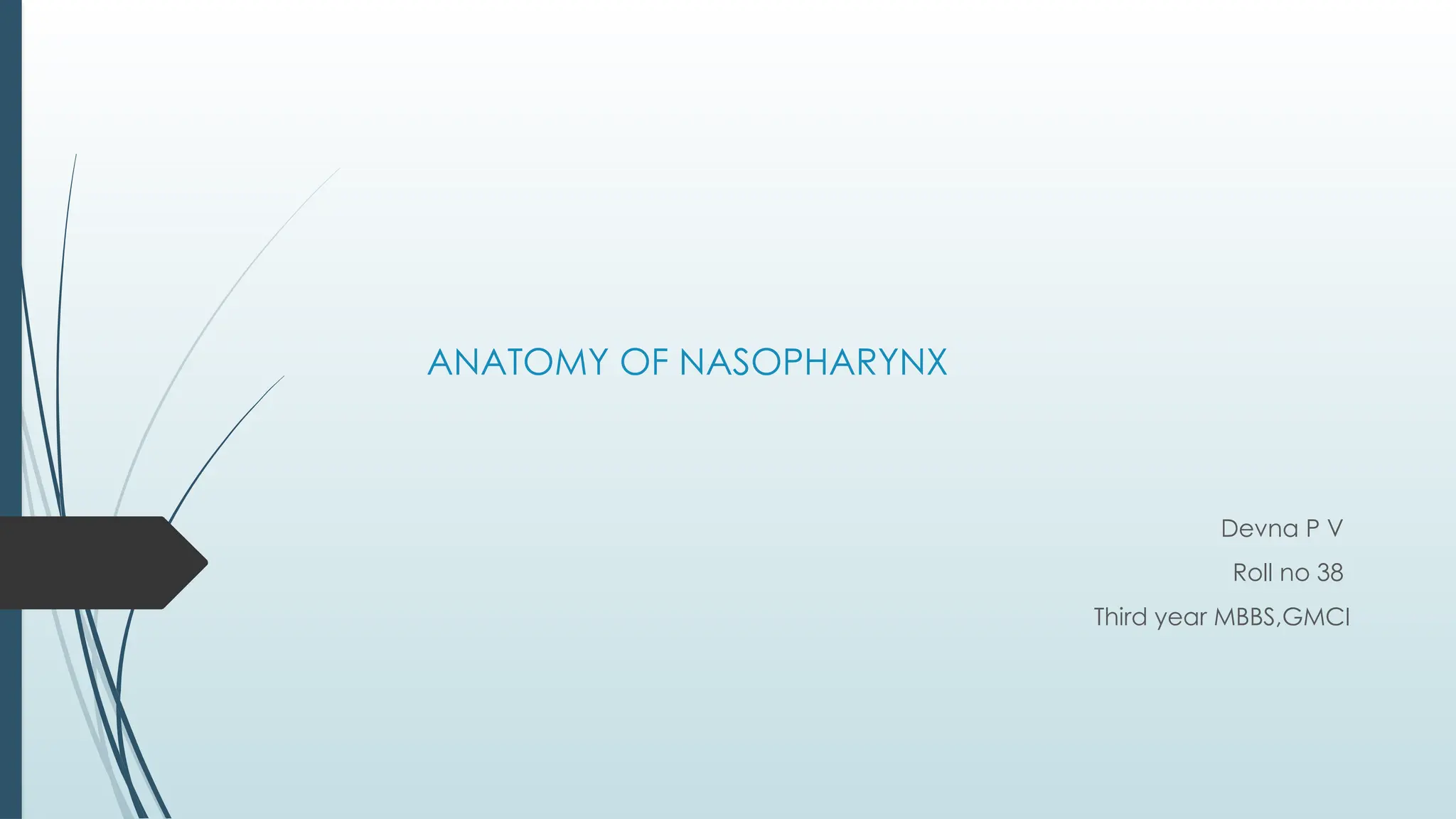 ANATOMY OF NASOPHARYNX 38.pptx, mbbs , ear nose throat | PPTX