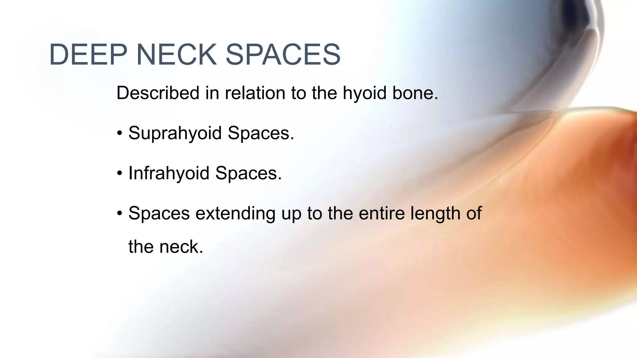 Anatomy of deep neck spaces | PPTX