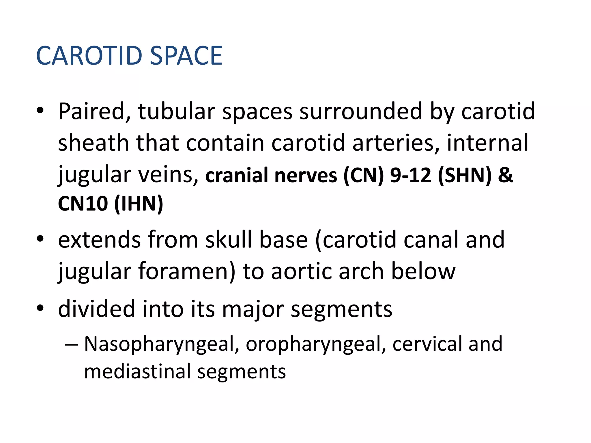 Radiological approach to neck spaces | PPTX