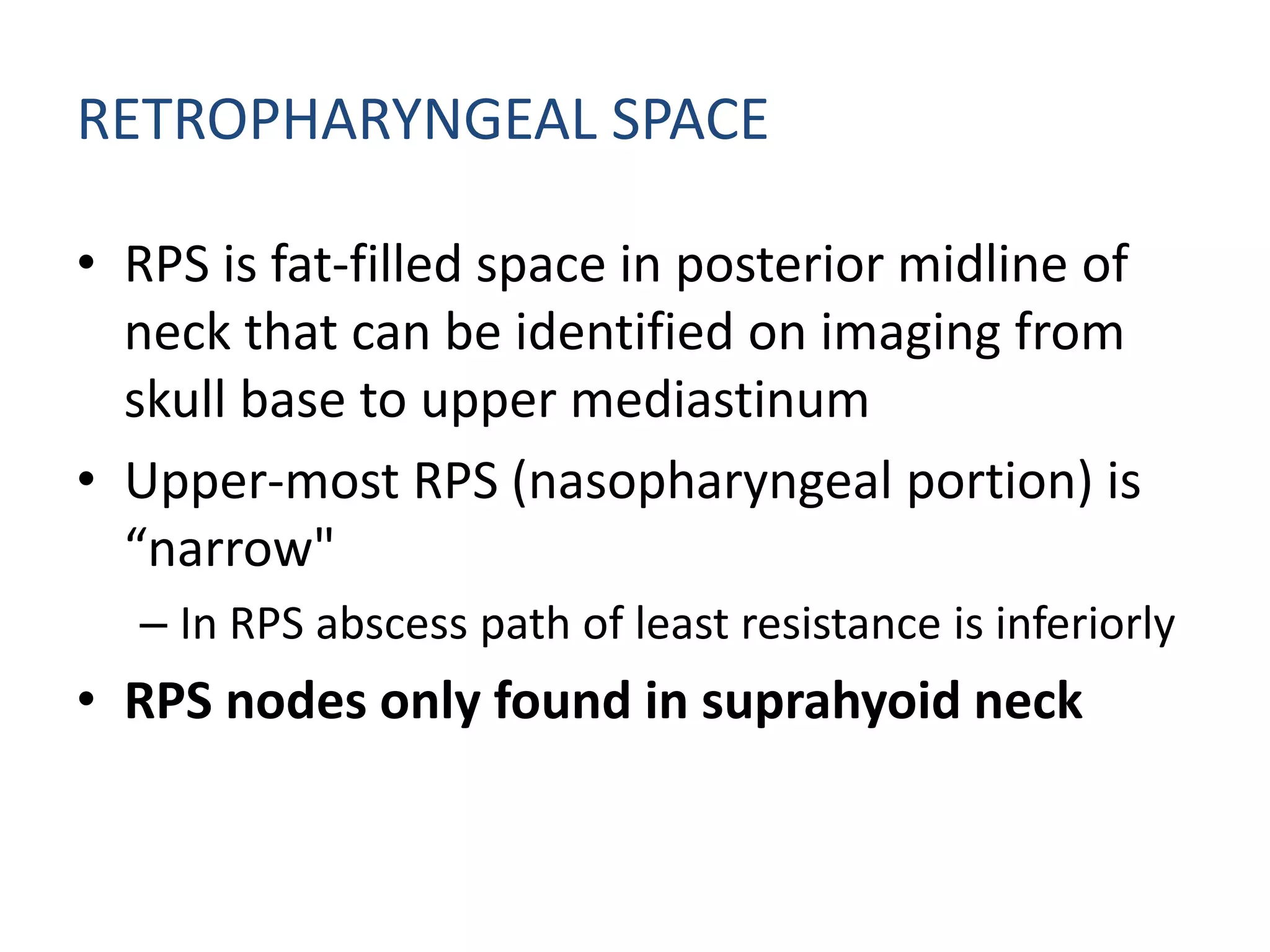 Radiological approach to neck spaces | PPTX