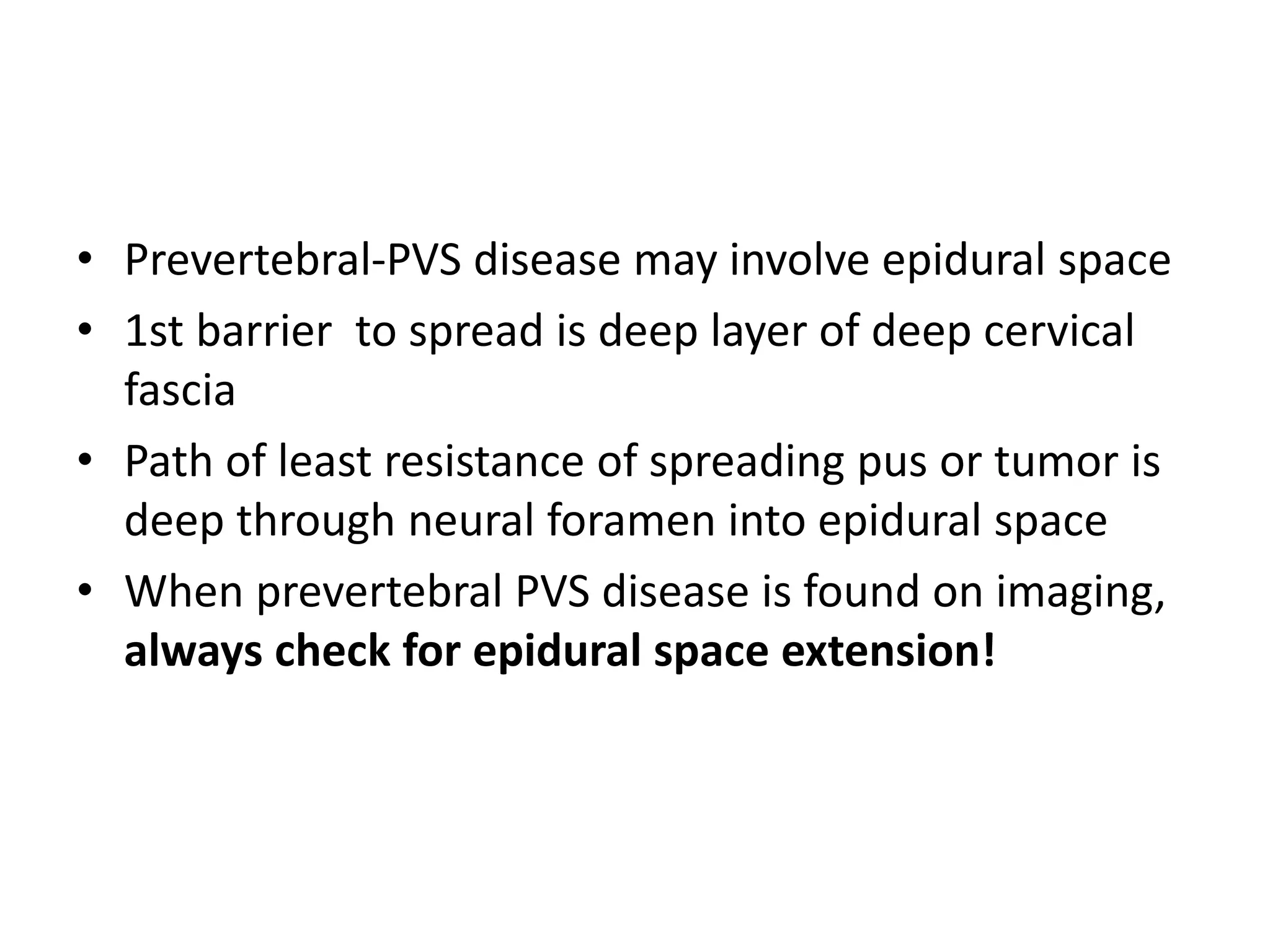 Radiological approach to neck spaces | PPTX