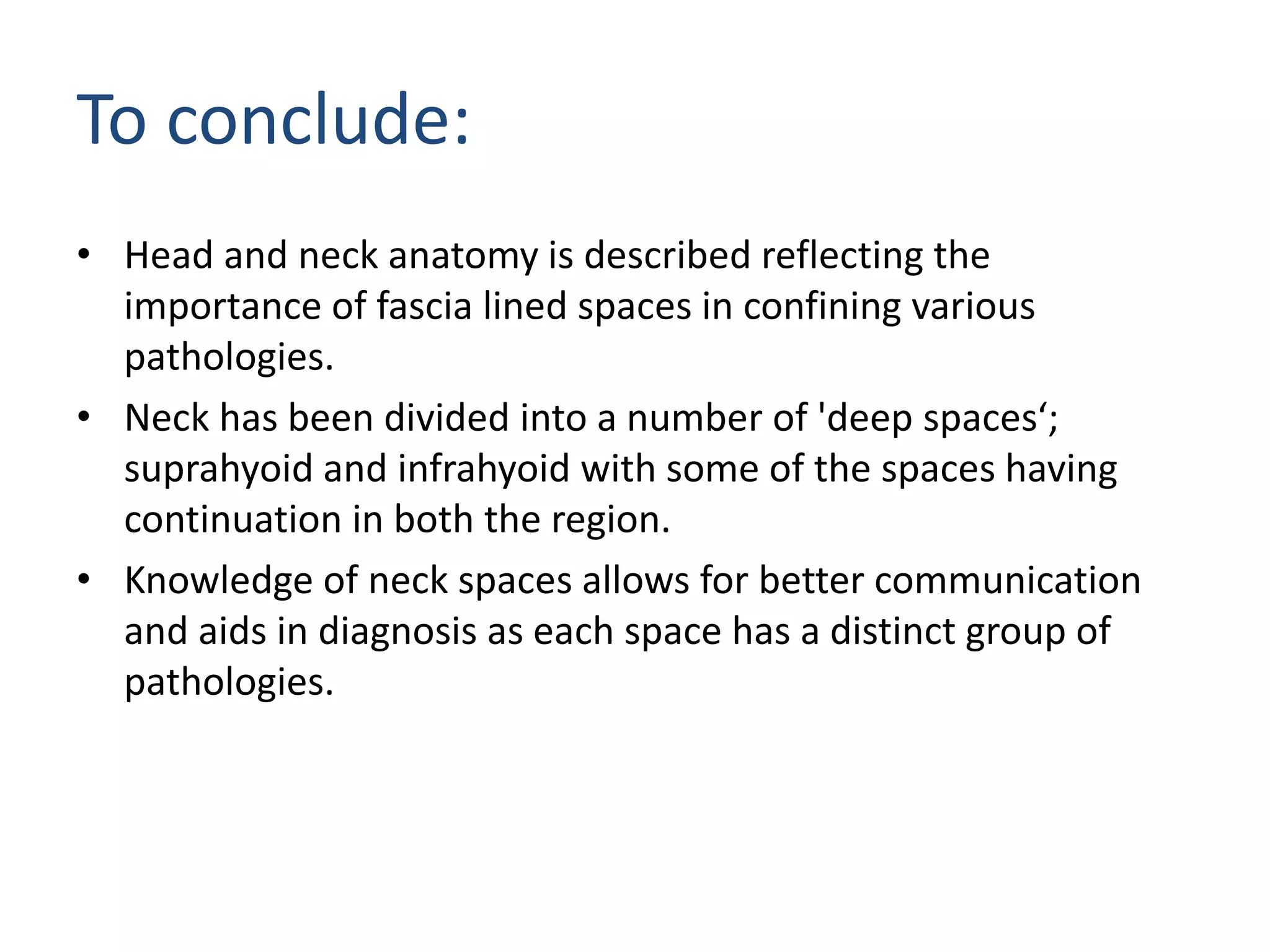 Radiological approach to neck spaces | PPTX