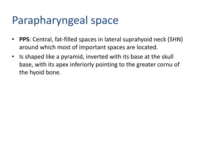 Radiological approach to neck spaces | PPTX