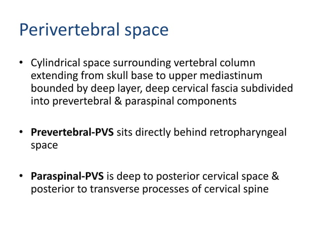 Radiological approach to neck spaces | PPTX