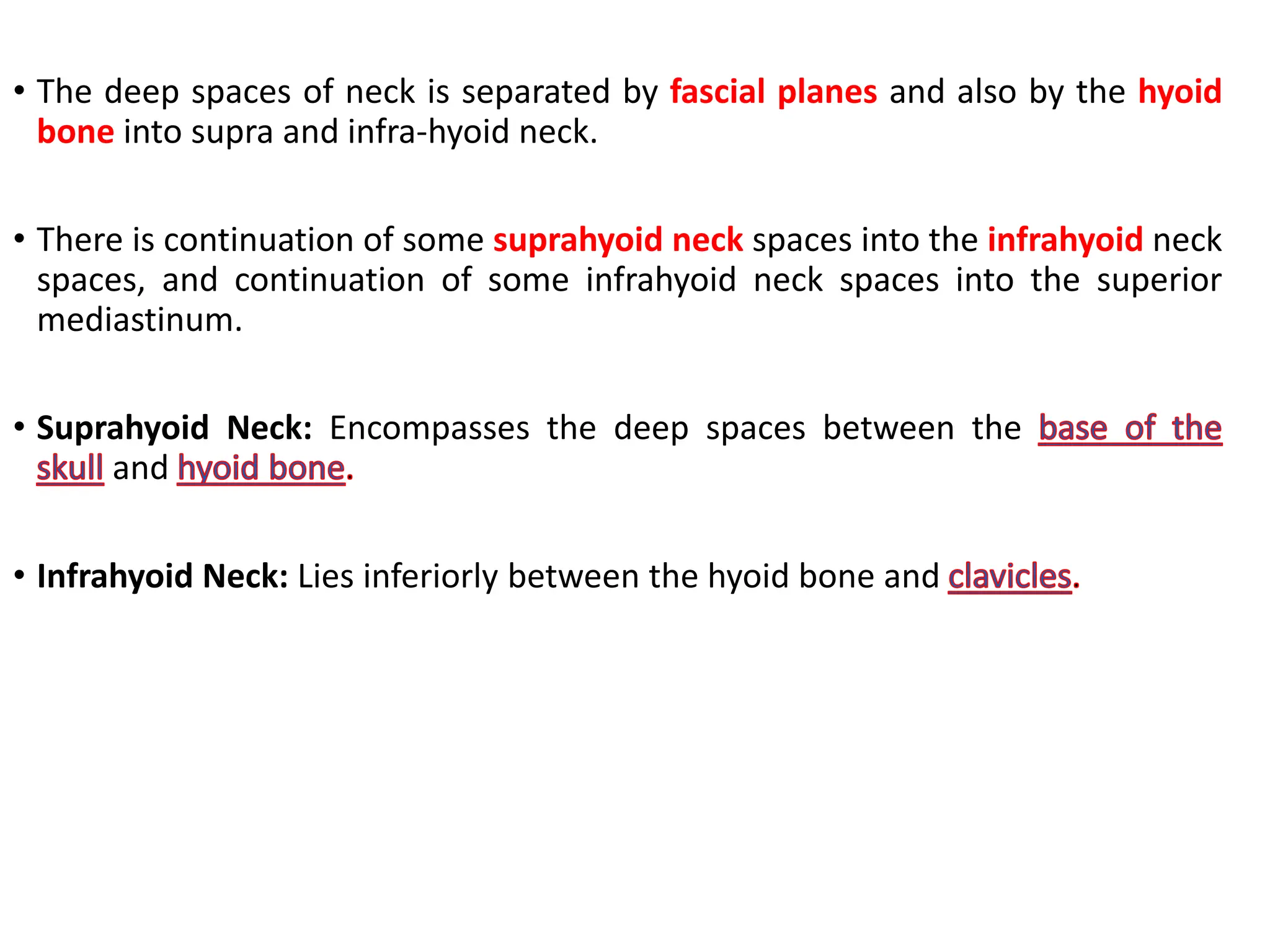 Anatomy of Deep Neck spaces Radiology Pictorial representation | PPTX