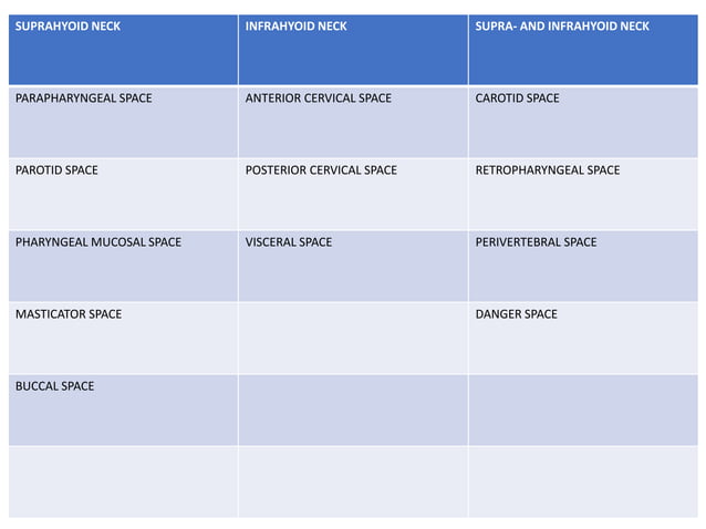 Anatomy of Deep Neck spaces Radiology Pictorial representation | PPTX