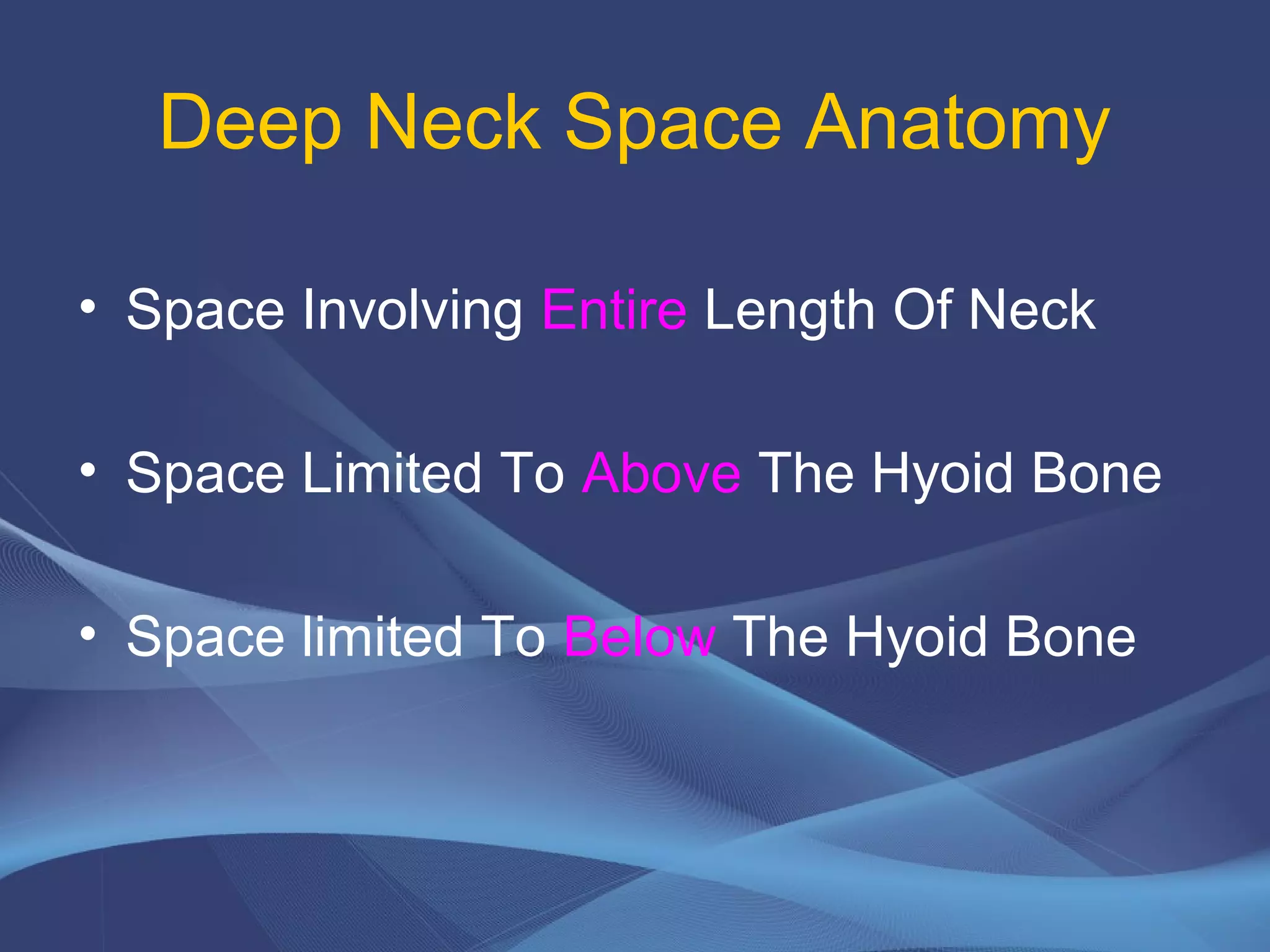 Anatomy of neck spaces and levels of cervical | PPT