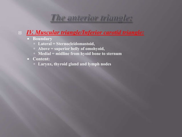 Anatomy of neck triangles | PPT | Thyroid Disorders | Endocrine and ...