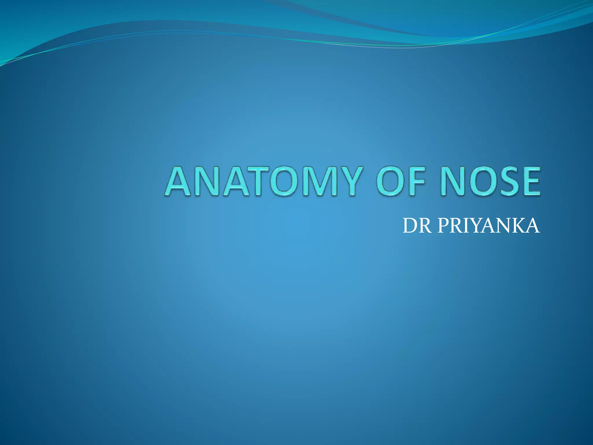 Anatomy of nose | PPTX