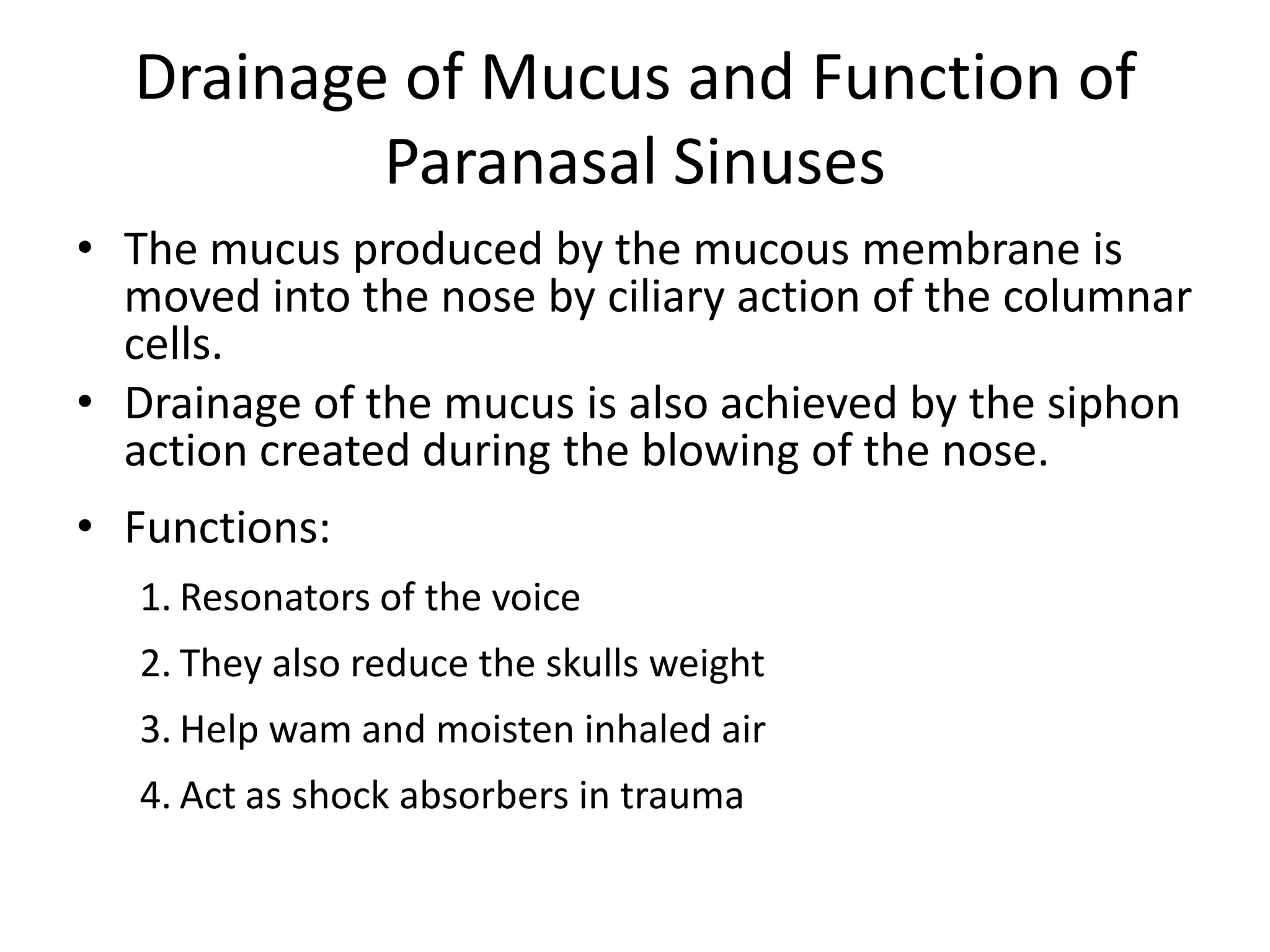 Anatomy of nose and paranasal sinus | PDF