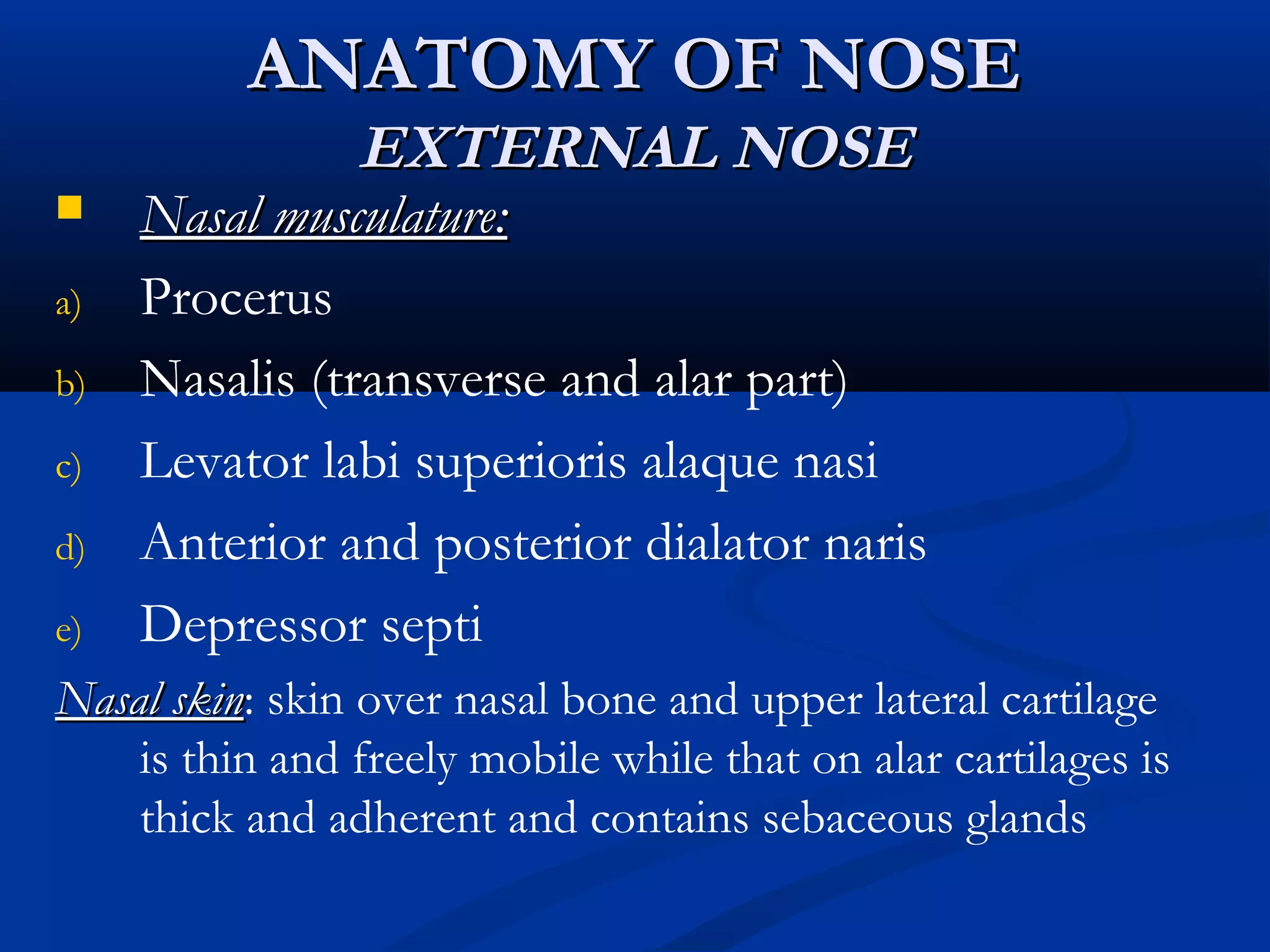 Anatomy of nose and paranasal sinuses | PPT