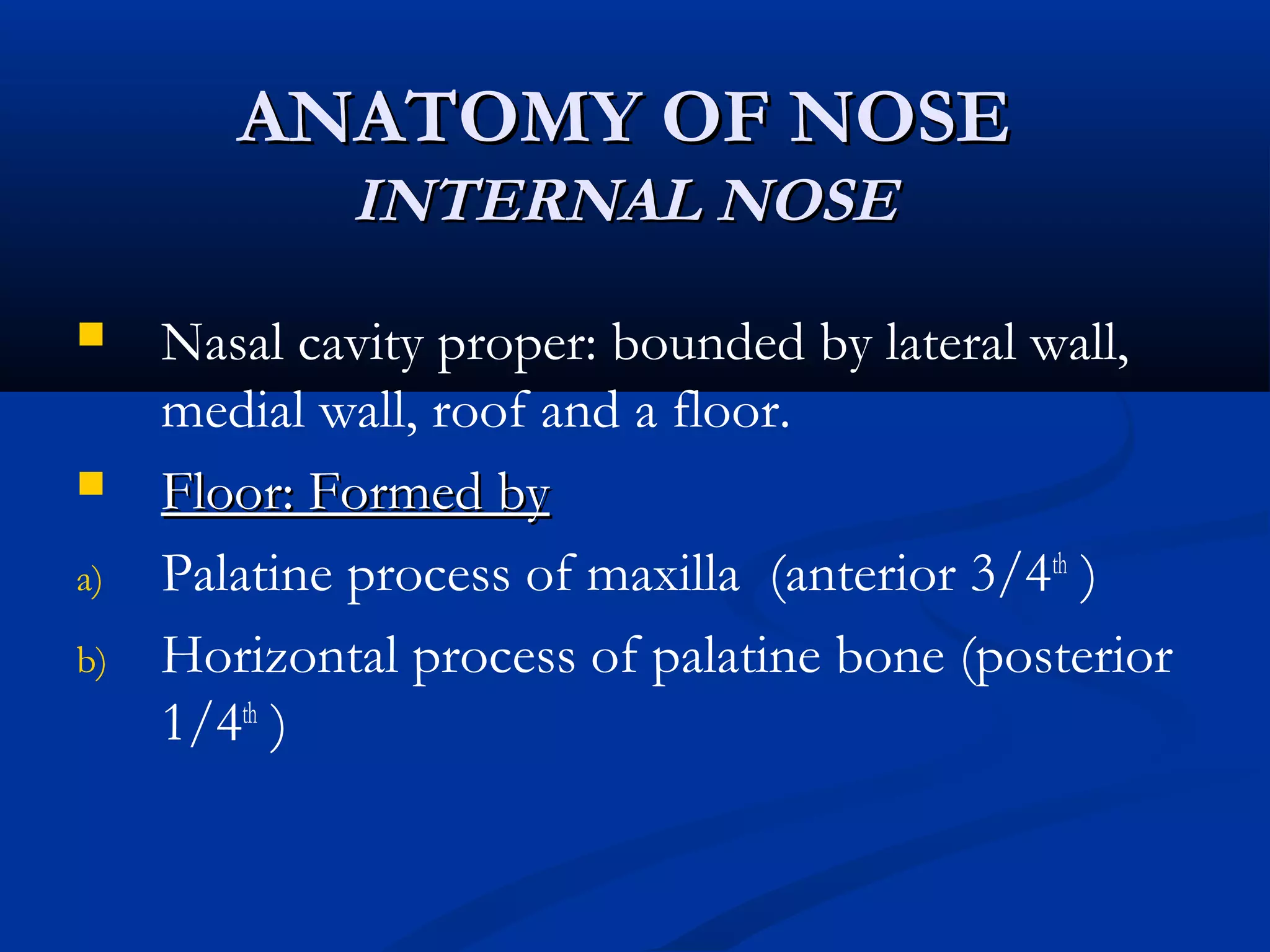 Anatomy of nose and paranasal sinuses | PPT