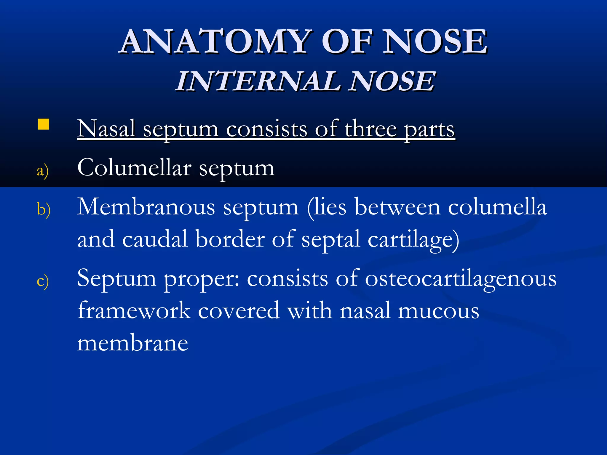 Anatomy of nose and paranasal sinuses | PPT