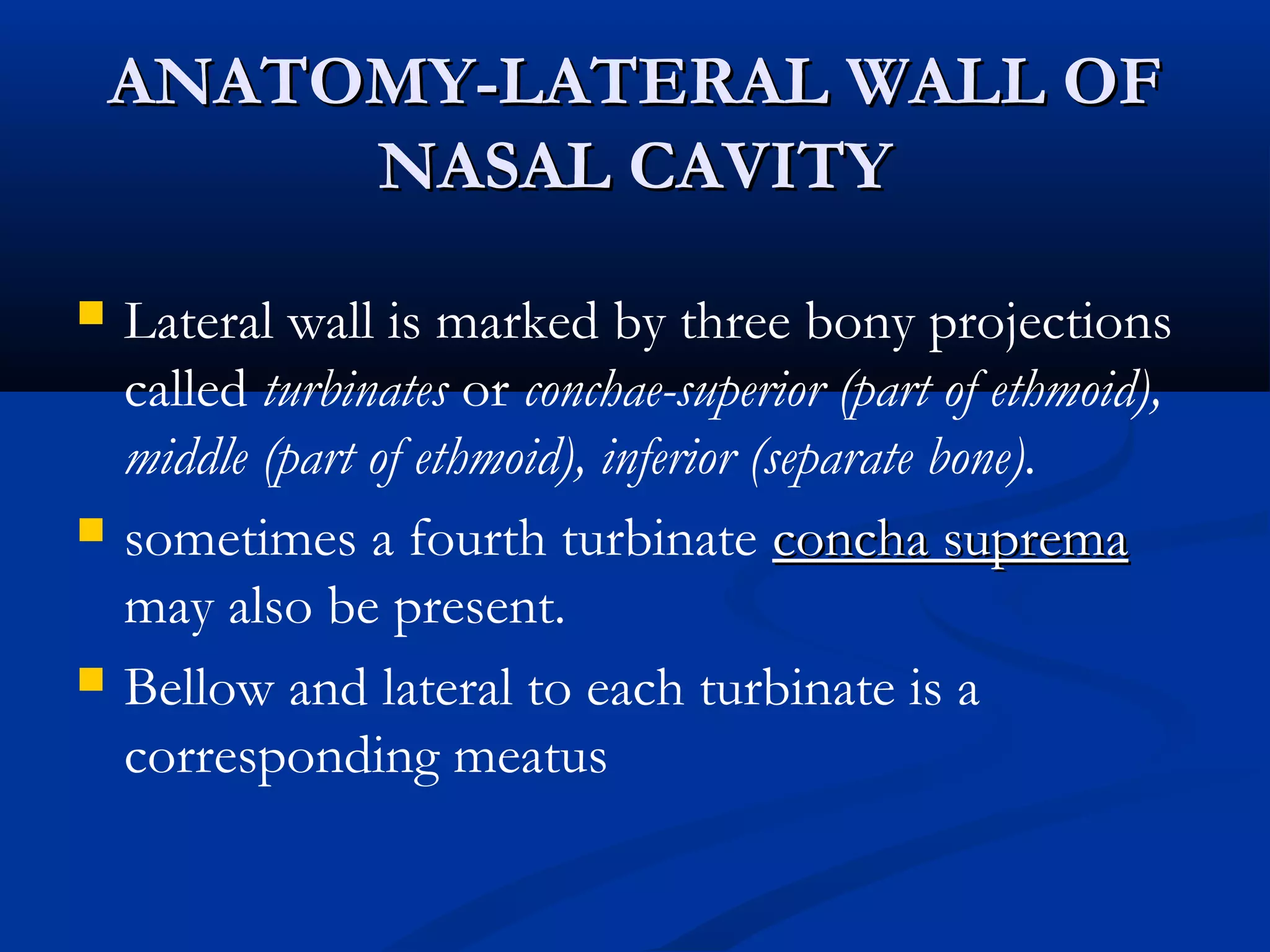 Anatomy of nose and paranasal sinuses | PPT