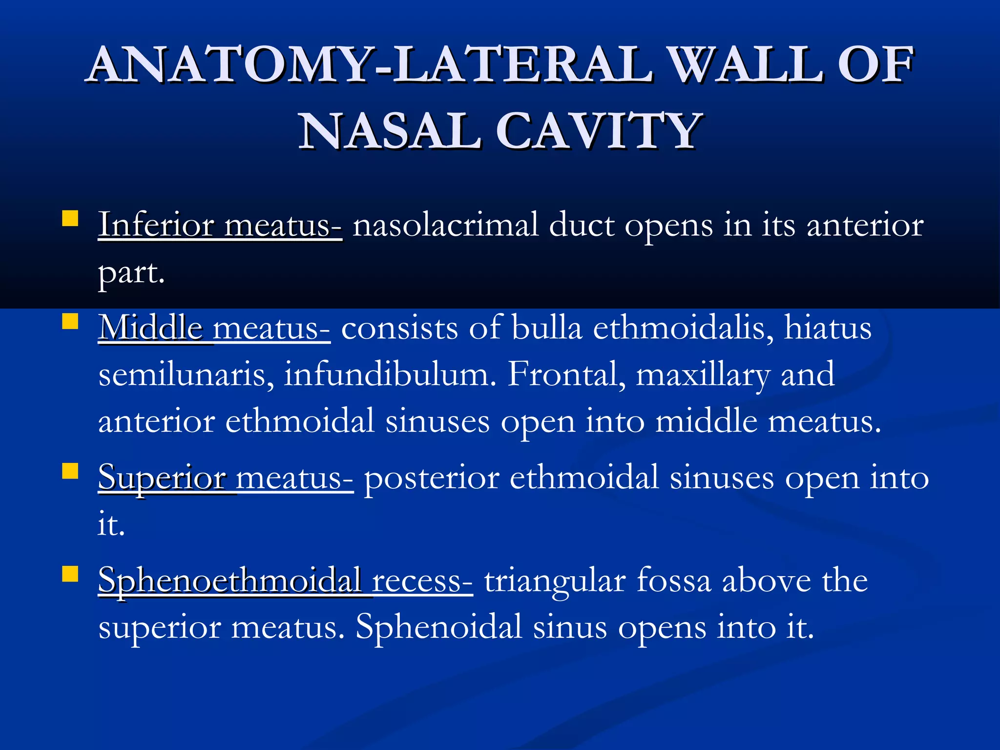 Anatomy of nose and paranasal sinuses | PPT