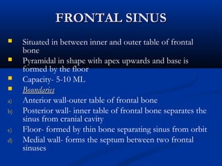 Anatomy of nose and paranasal sinuses | PPT