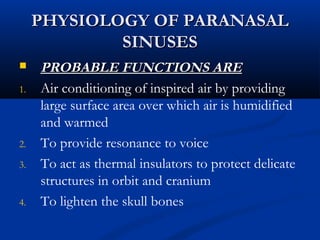 Anatomy of nose and paranasal sinuses | PPT