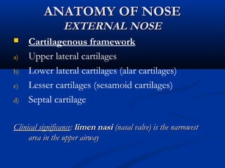 Anatomy of nose and paranasal sinuses | PPT