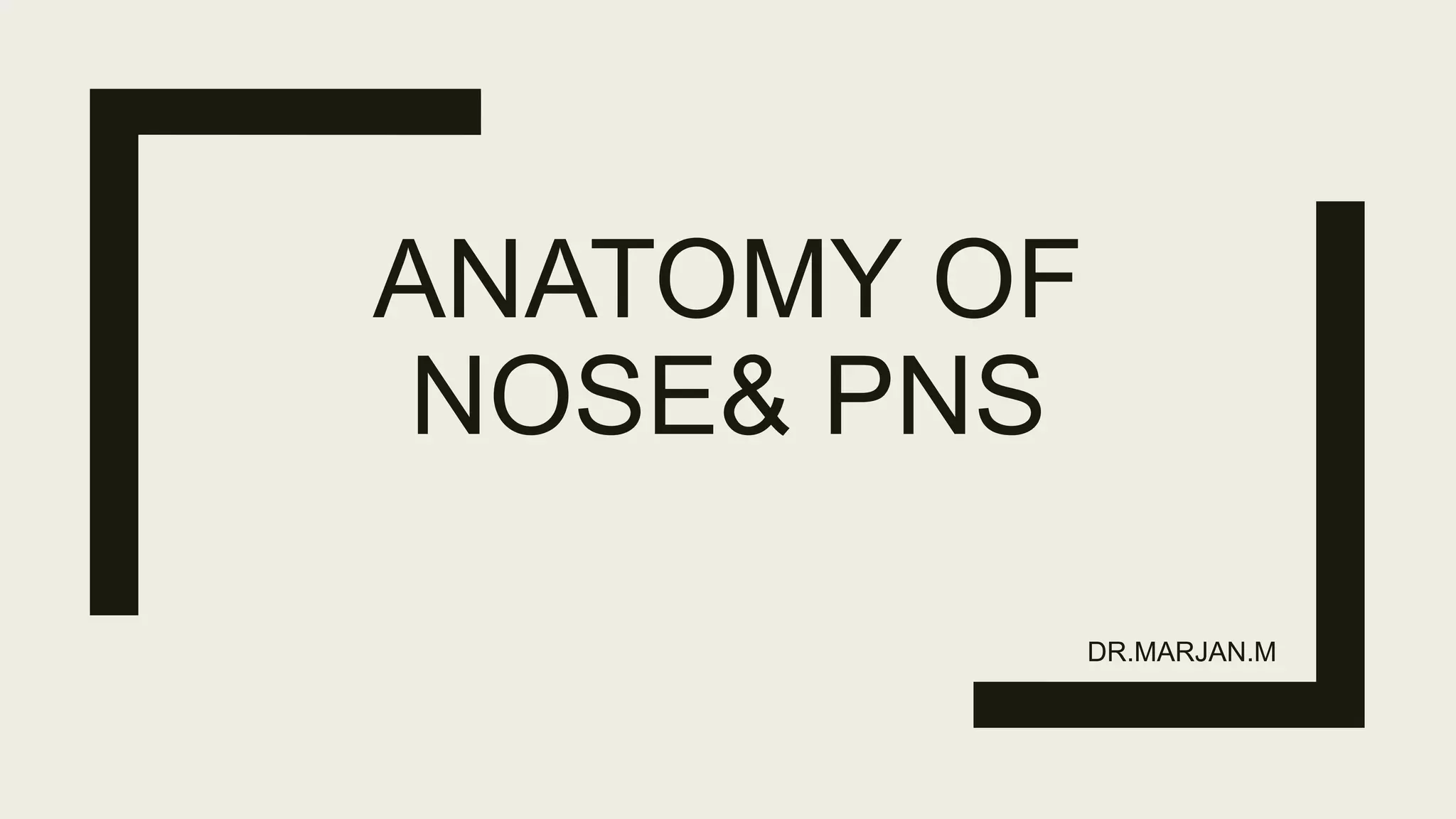 Anatomy of nose& PNS | PPTX