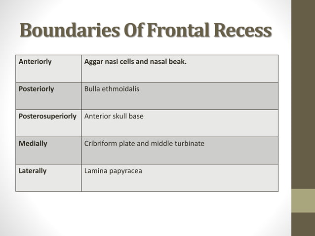 Anatomy of NASAL CAVITY related to FESS | PPT