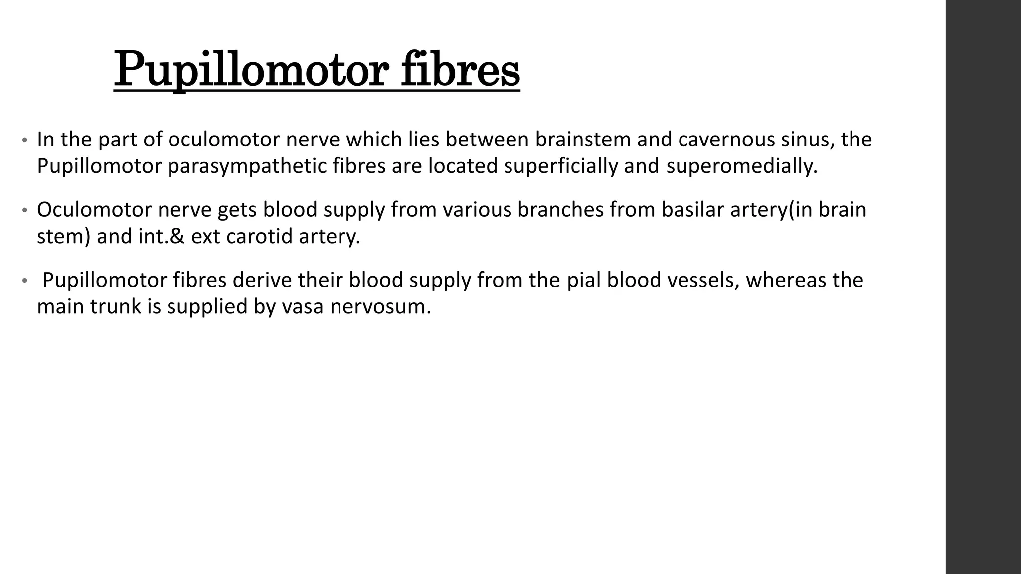 Anatomy of oculomotor nerve | PPTX