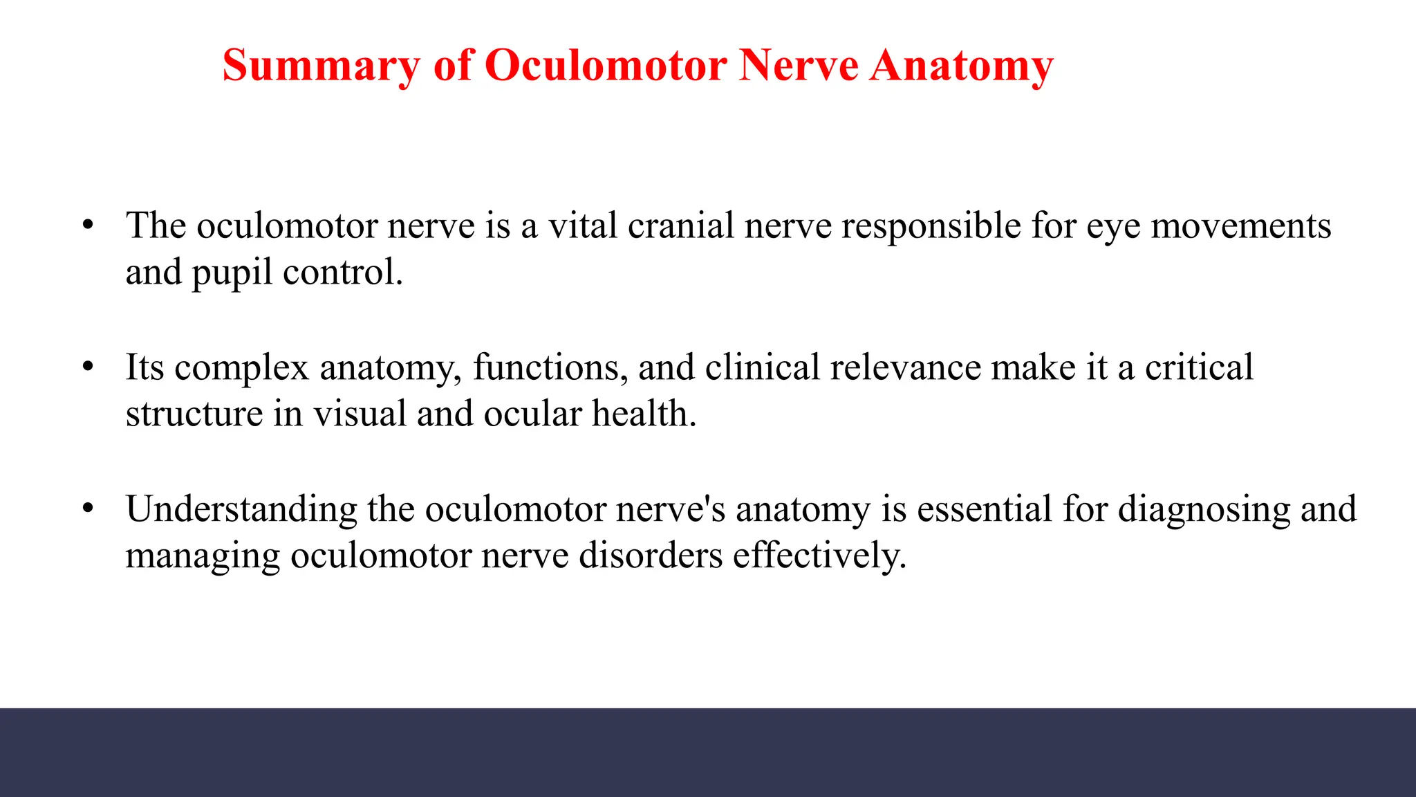 Anatomy Of Oculomotor Nerve.pptx Anatomy of cranial nerves | PPTX | Eye and Vision Conditions ...