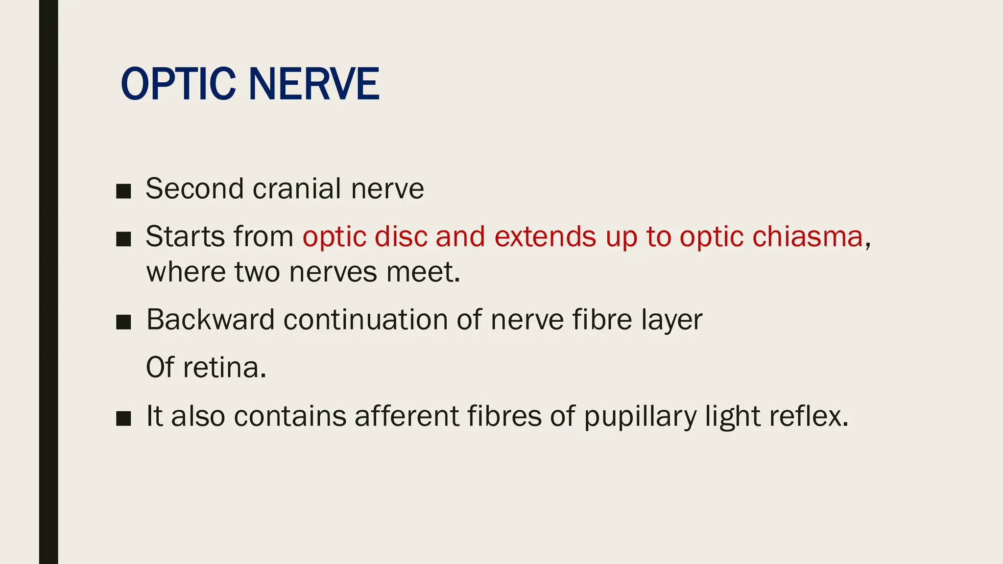 ANATOMY OF OPTIC NERVE.pdf ophthalmology topic | PDF