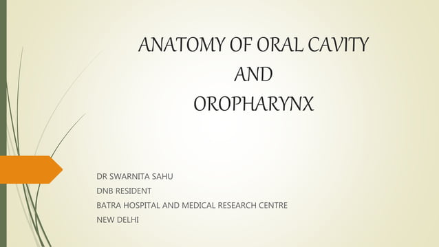 Anatomy of oral cavity and oropharynx | PPTX