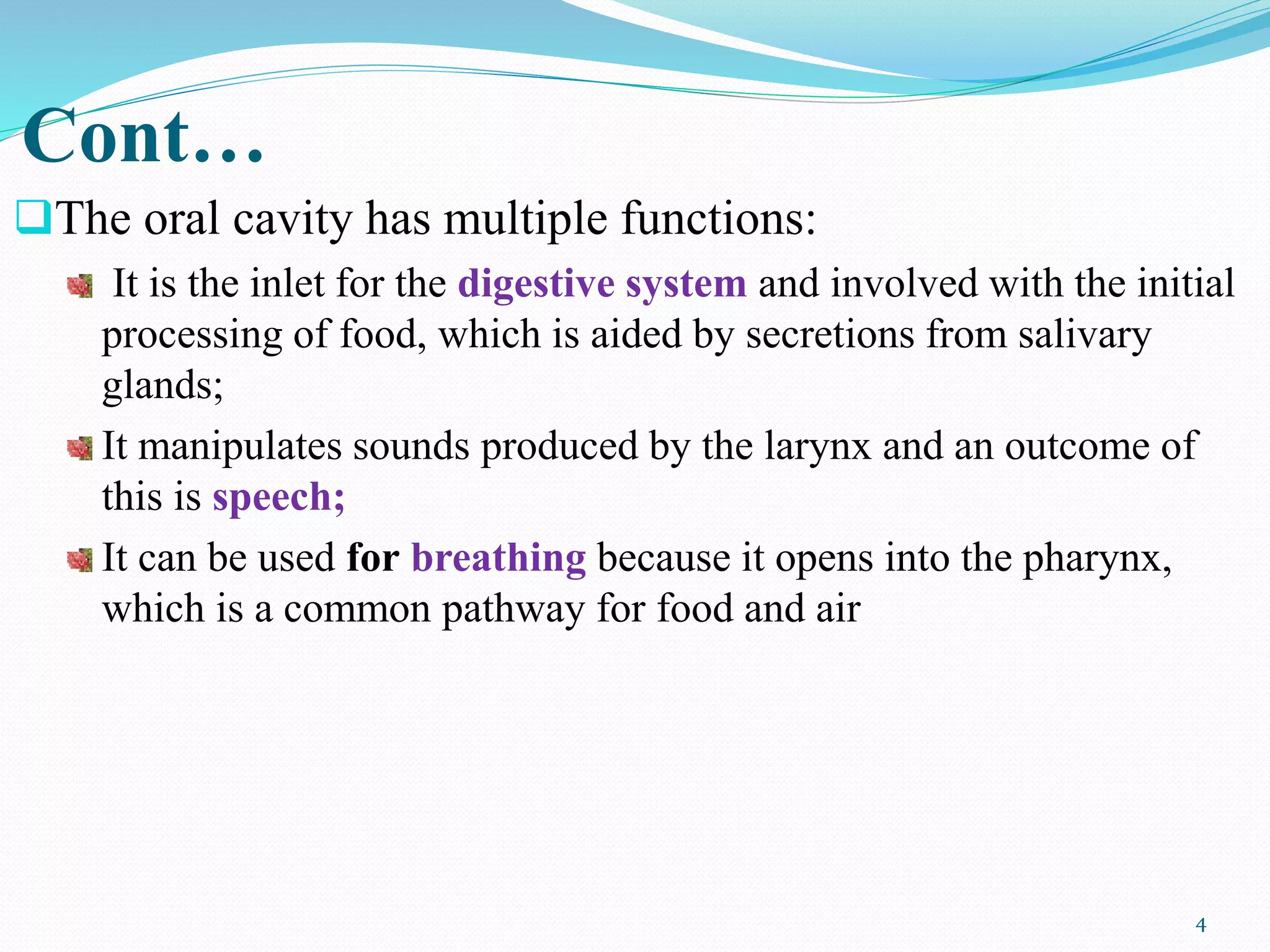 Anatomy of oral cavity | PPTX