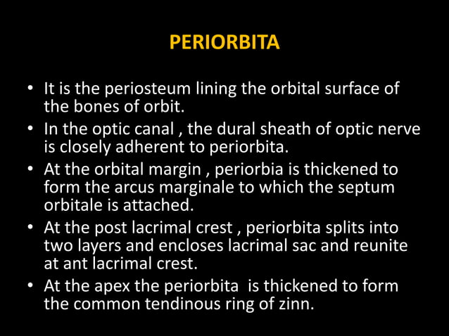 Anatomy of orbit | PPTX