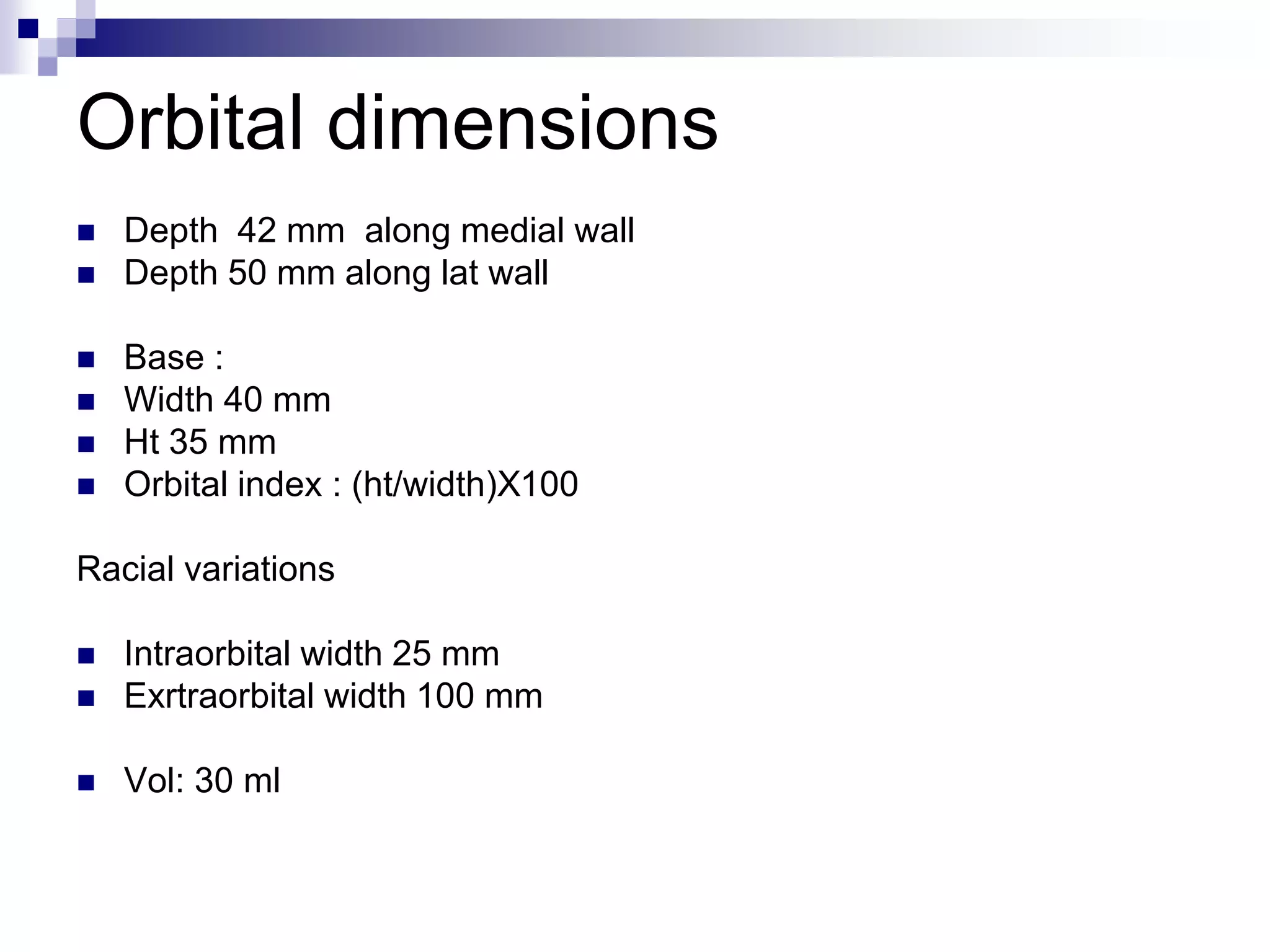 Anatomy of orbital cavity | PPT