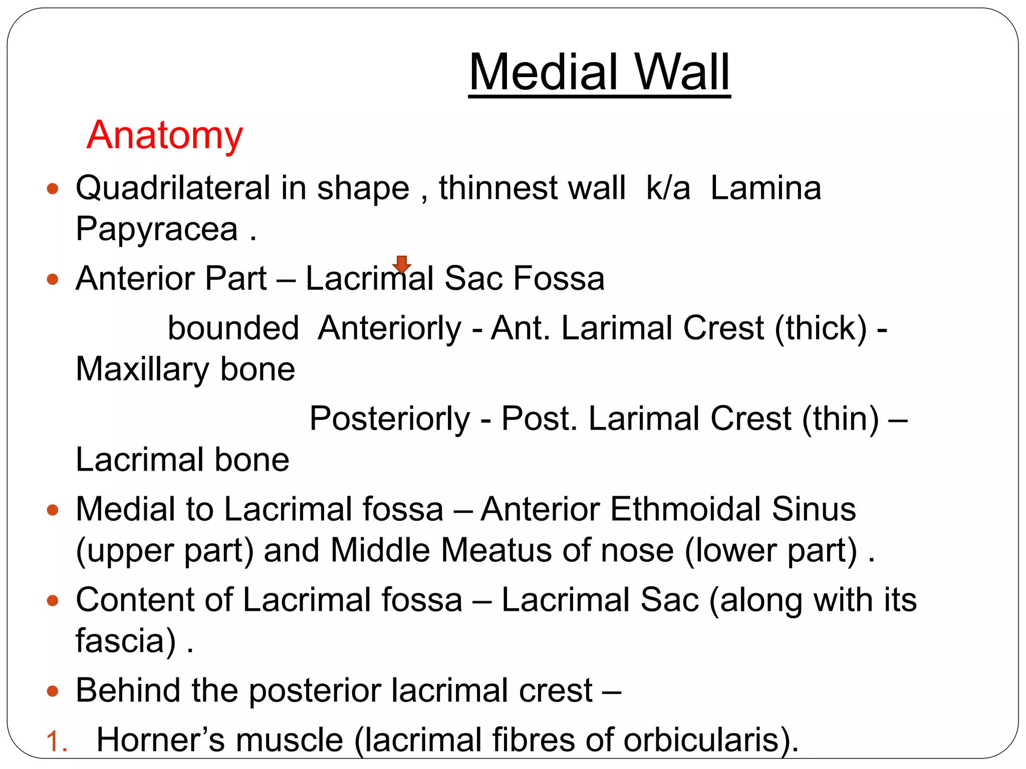 Anatomy of Orbit and its clinical importance | PPTX