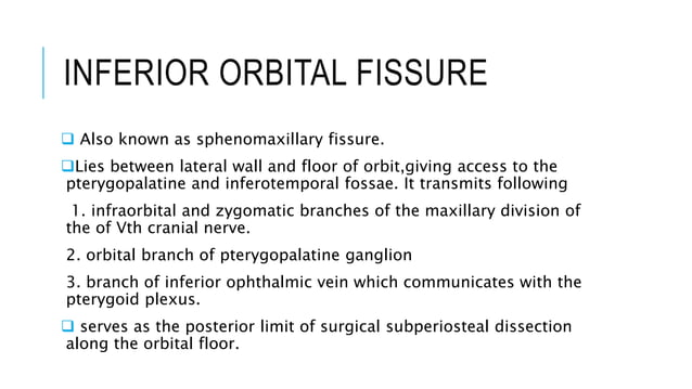 Anatomy of orbit ophthalm | PPTX