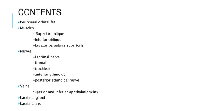 Anatomy of orbit ophthalm | PPTX