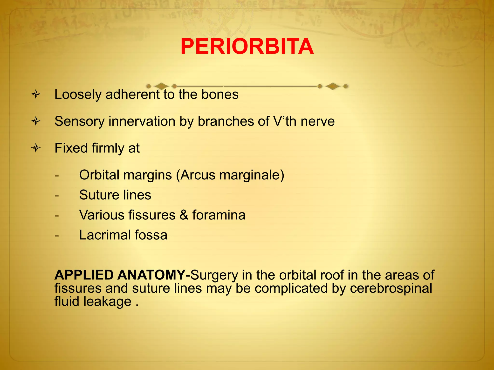 Anatomy OF ORBIT | PPTX