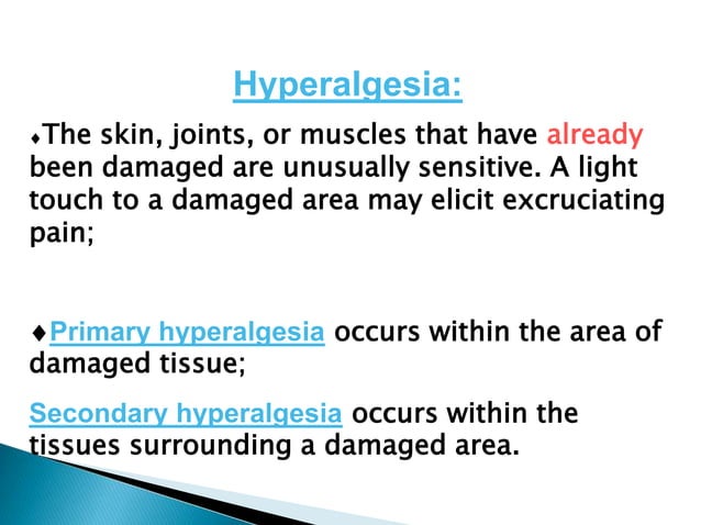 Anatomy of pain pathway