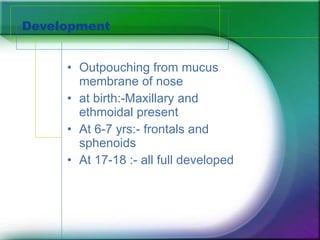 Anatomy Of Paranasal Sinuses | PPT