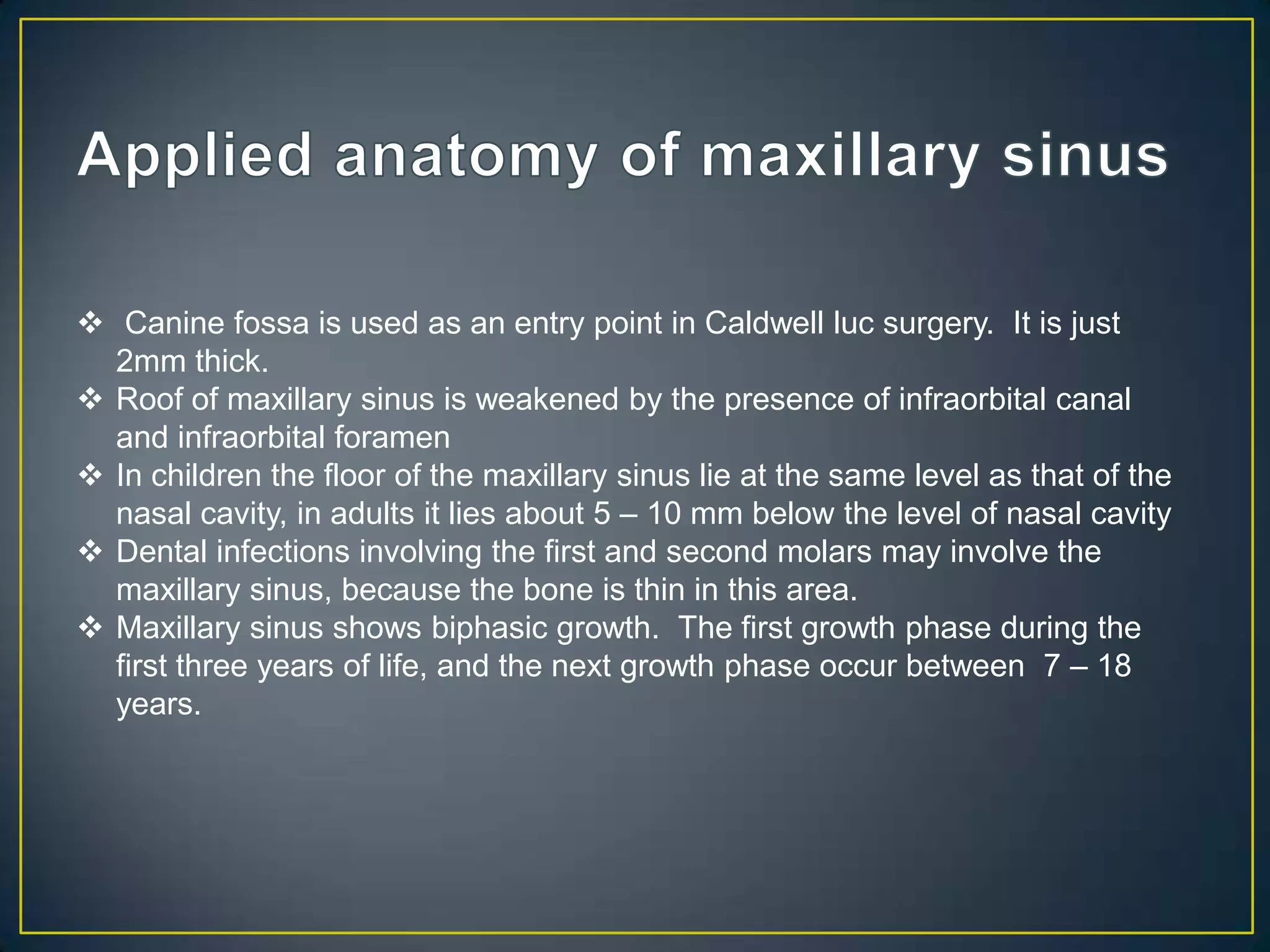 Anatomy of para nasal sinuses | PPTX