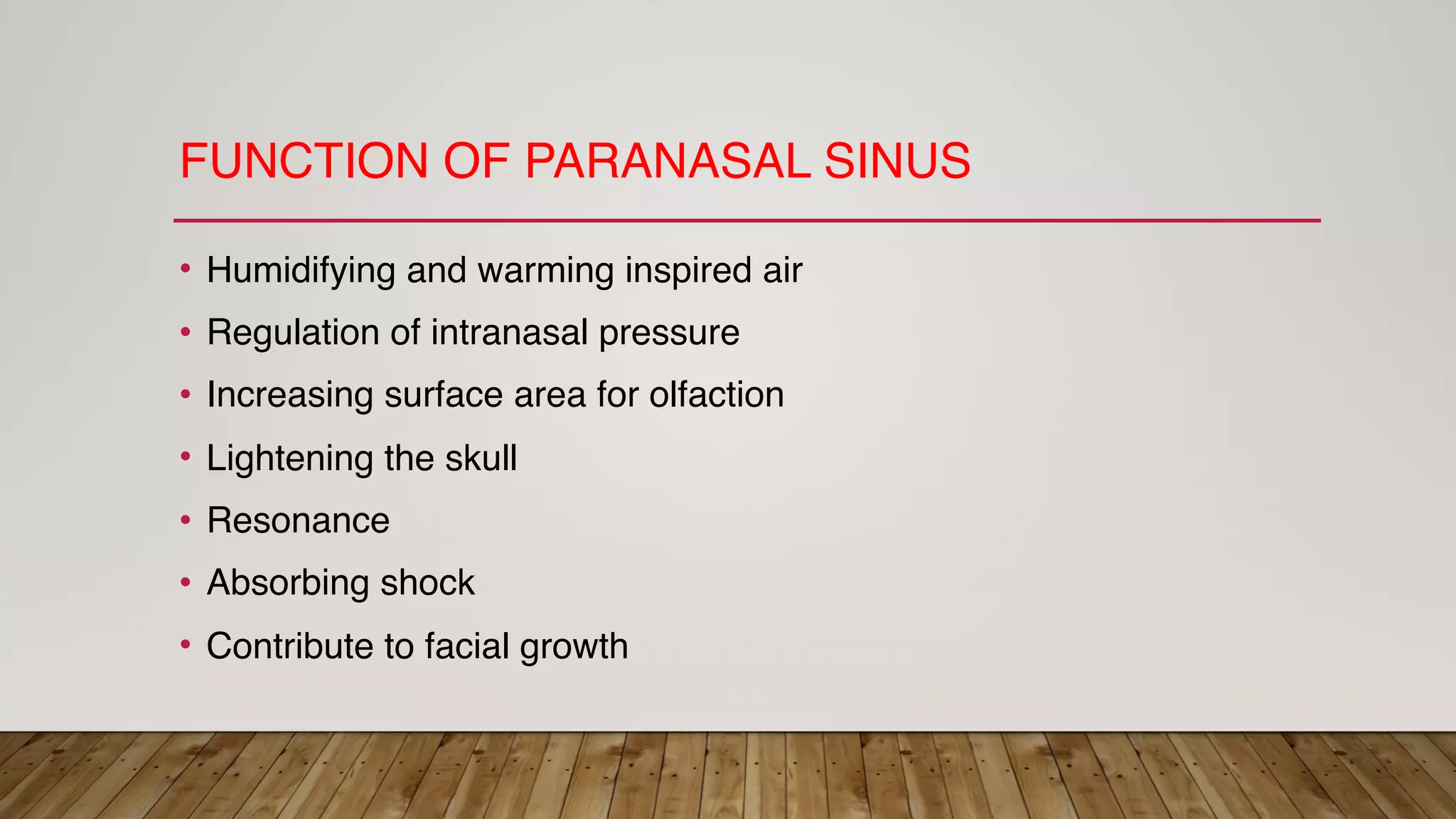 Anatomy of paranasal sinuses | PDF