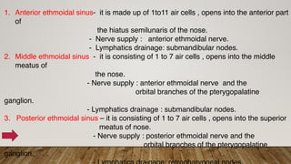 Anatomy of paranasal sinuses | PDF