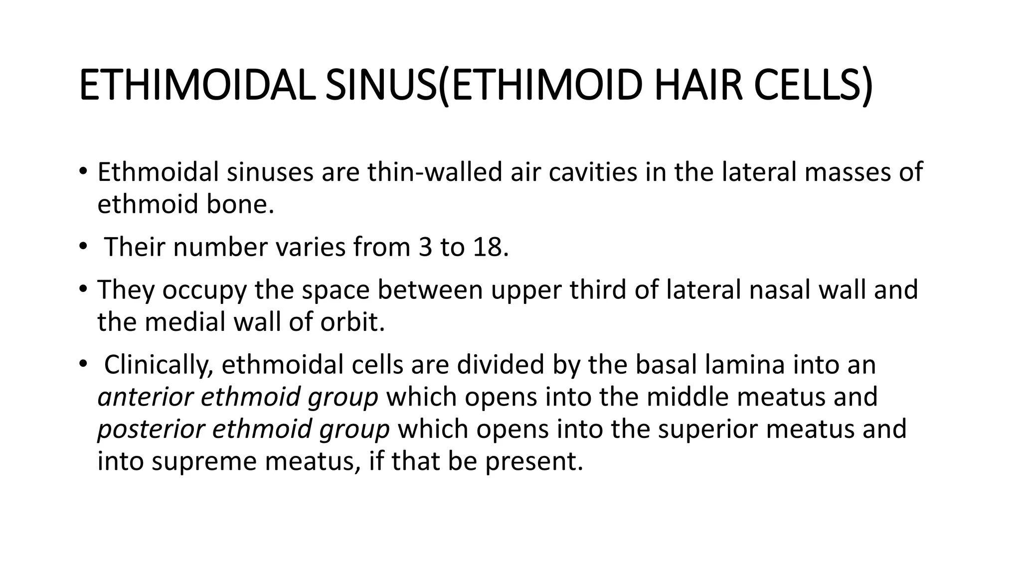 Anatomy of para nasal sinuses, management of sinusitis.pptx