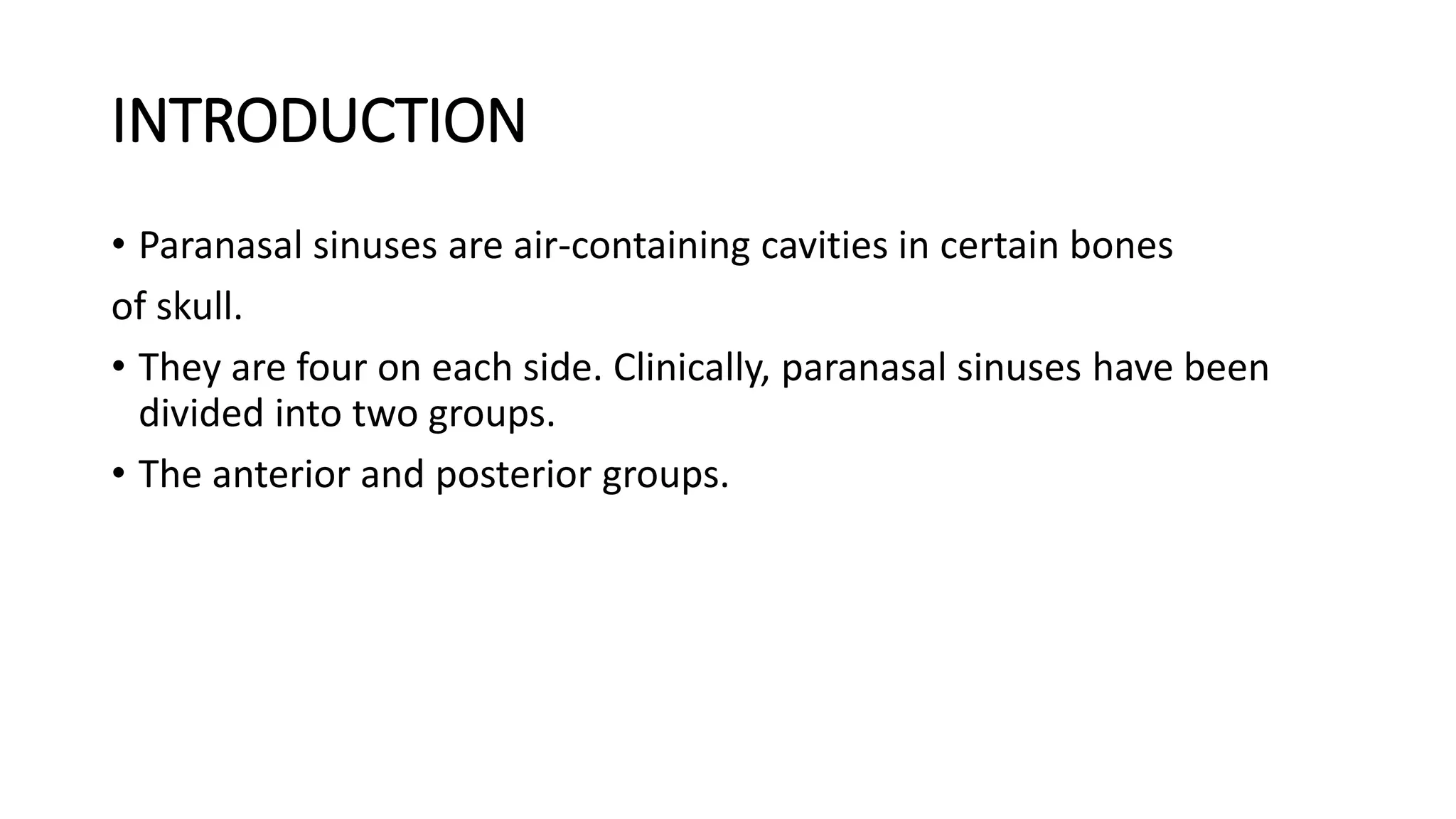 Anatomy of para nasal sinuses, management of sinusitis.pptx