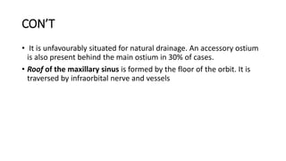 Anatomy of para nasal sinuses, management of sinusitis.pptx